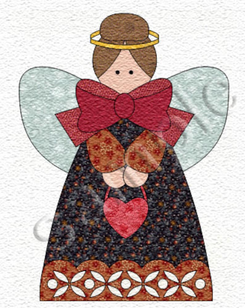 You're an Angel Applique Lap Quilt Pattern: Christmas Tribute (DIGITAL ...