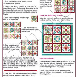 Fiesta Applique Quilt Pattern: Talavera Tile Style (digital PDF) - Etsy