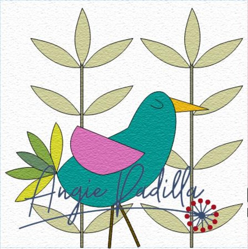 The Birds Applique Quilt Pattern: Whimsical Nursery Decor (digital PDF ...