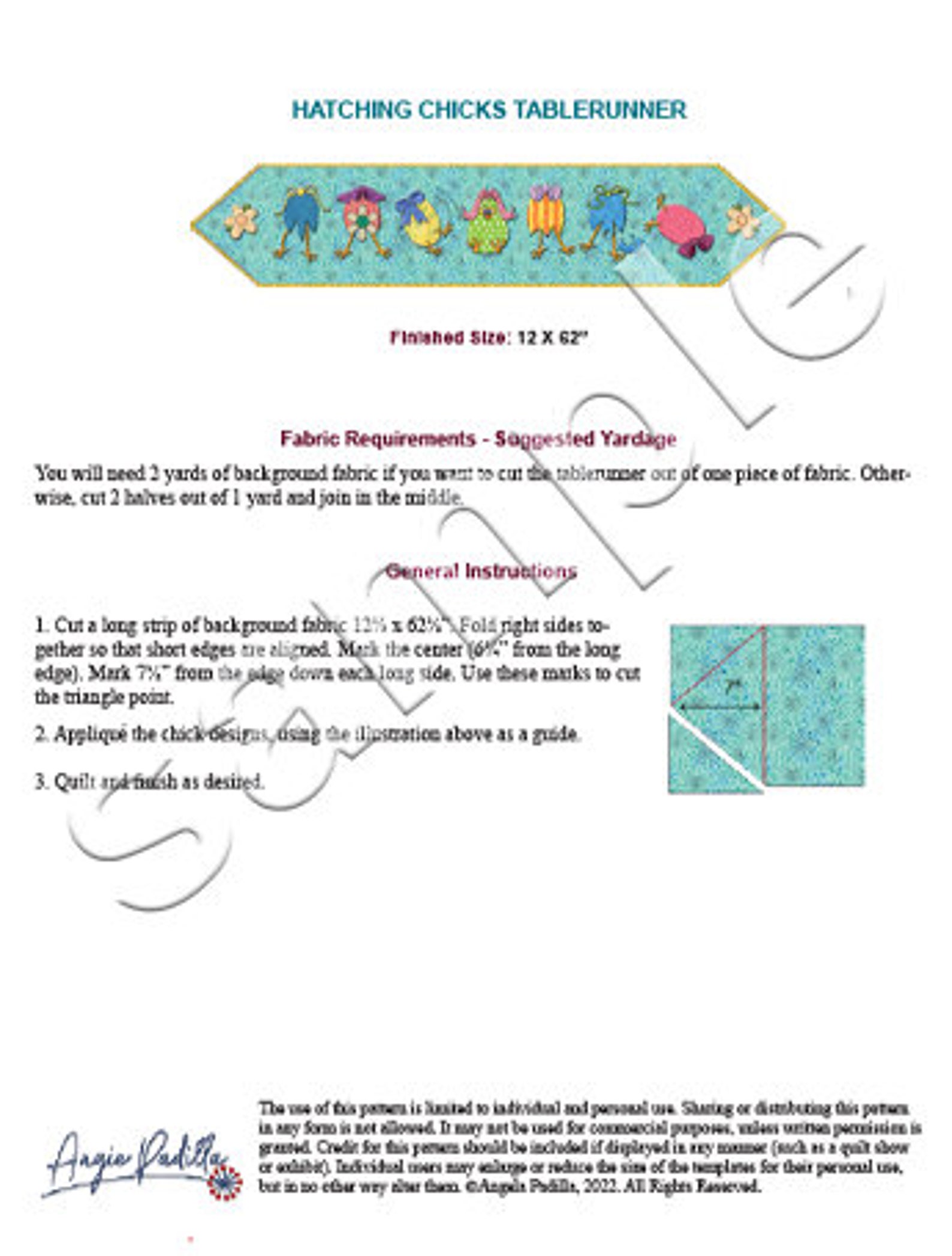 Hatching Chicks Applique Quilt Pattern Digital PDF Pattern Easter Quilt ...