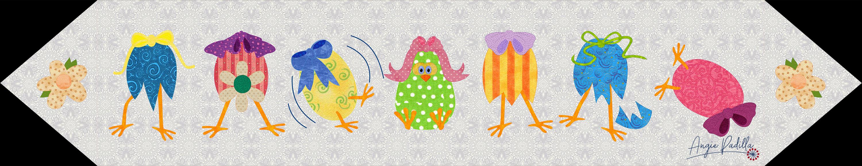 Hatching Chicks | Applique Quilt Pattern | Digital PDF Pattern | Easter Quilt | Whimsical Chicks ...