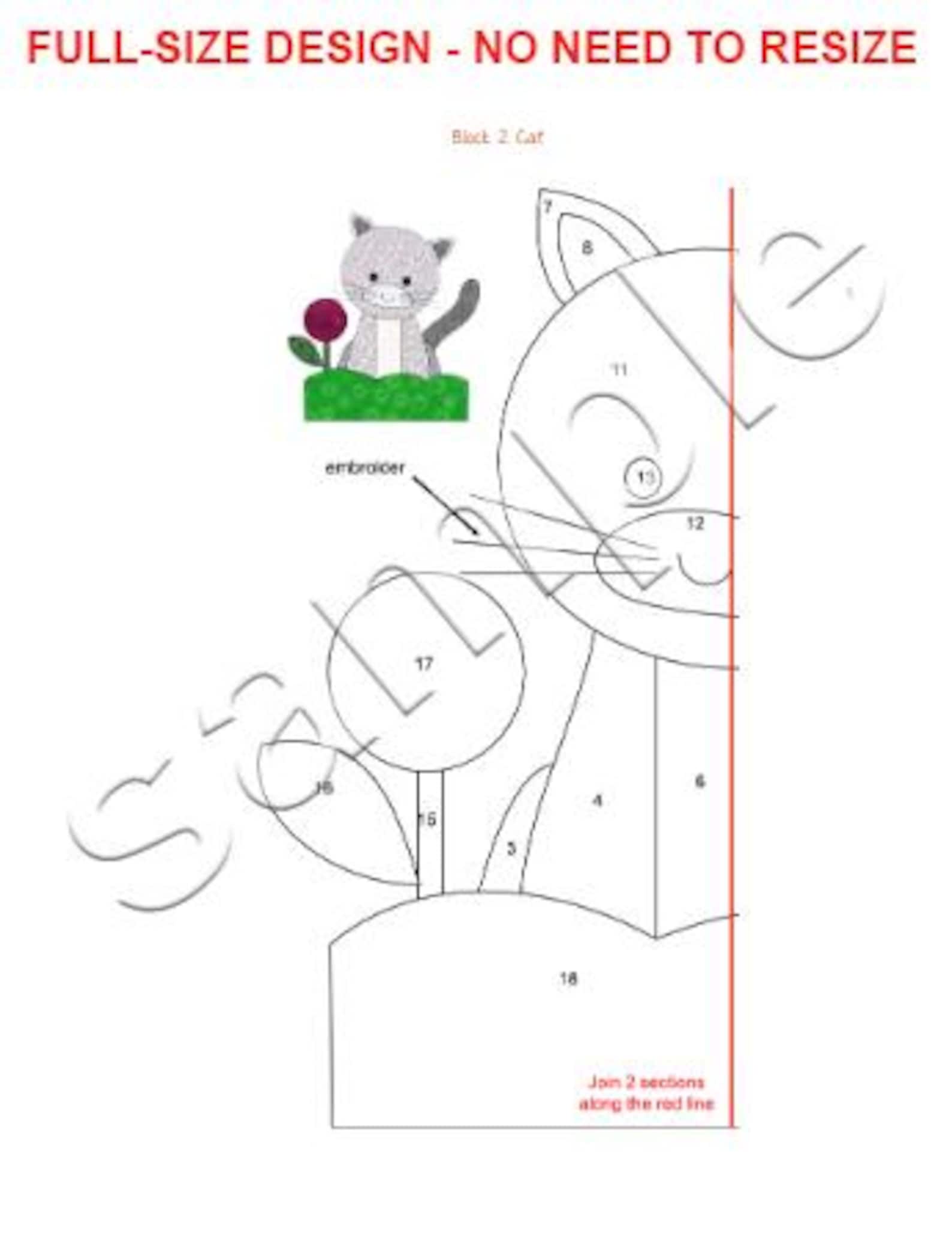 Farm Friends Applique Quilt Pattern: Whimsical Crib Quilt (digital PDF ...