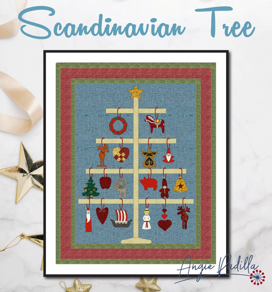 Scandinavian Tree Applique Quilt Pattern - Etsy