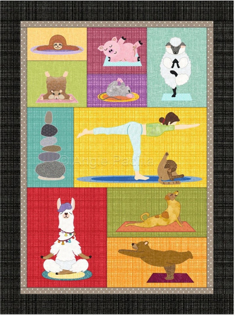 Morning Yoga - Applique Quilt Pattern - Etsy