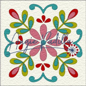 Fiesta Applique Quilt Pattern: Talavera Tile Style (digital PDF) - Etsy