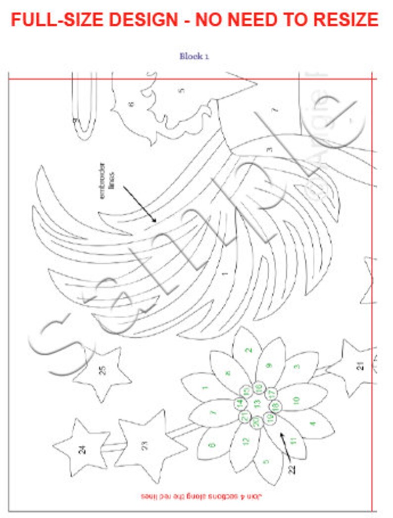 Angelic Whimsy Applique Lap Quilt Pattern: Christmas Angel Design ...