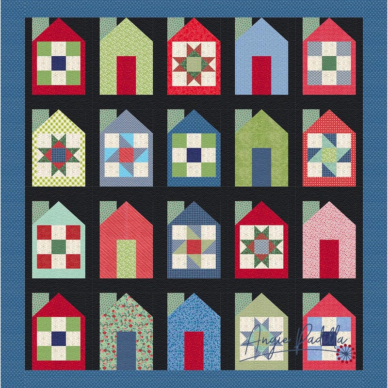 Tiny Houses Quilt Pattern - Etsy
