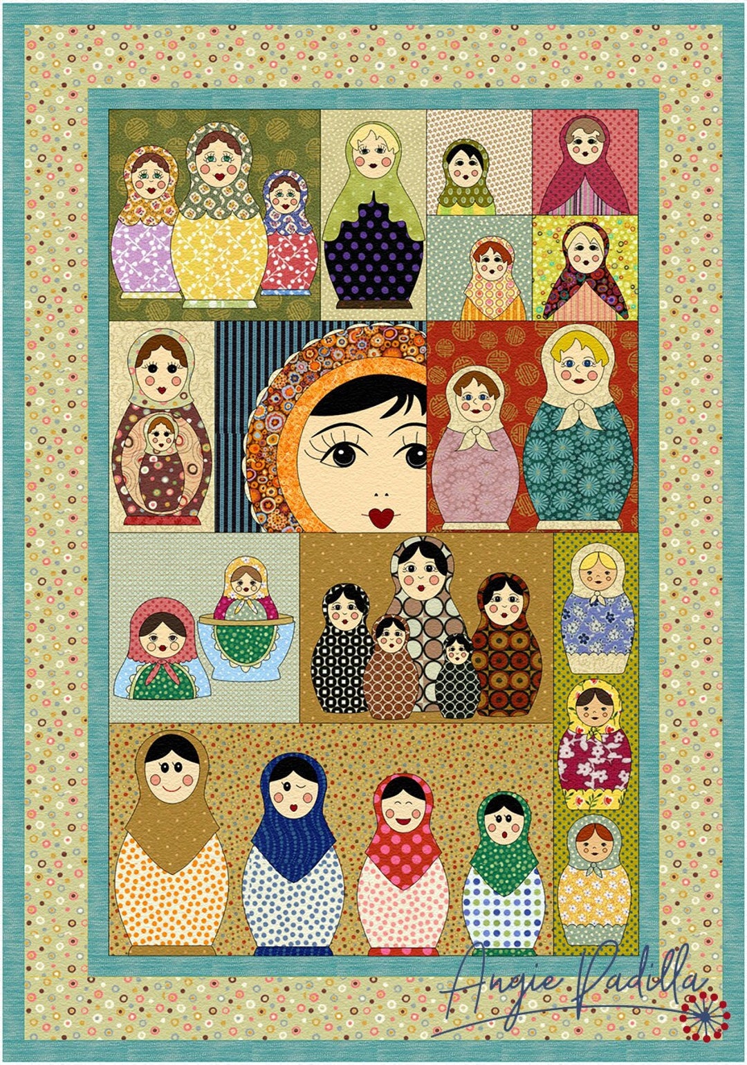 Matryoshka Quilt Pattern: Pieced Nesting Dolls (digital PDF) - Etsy