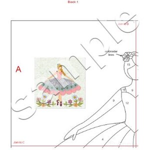 Floral Ballet | Applique Quilt Pattern | DIGITAL PDF Pattern | Lap Size ...