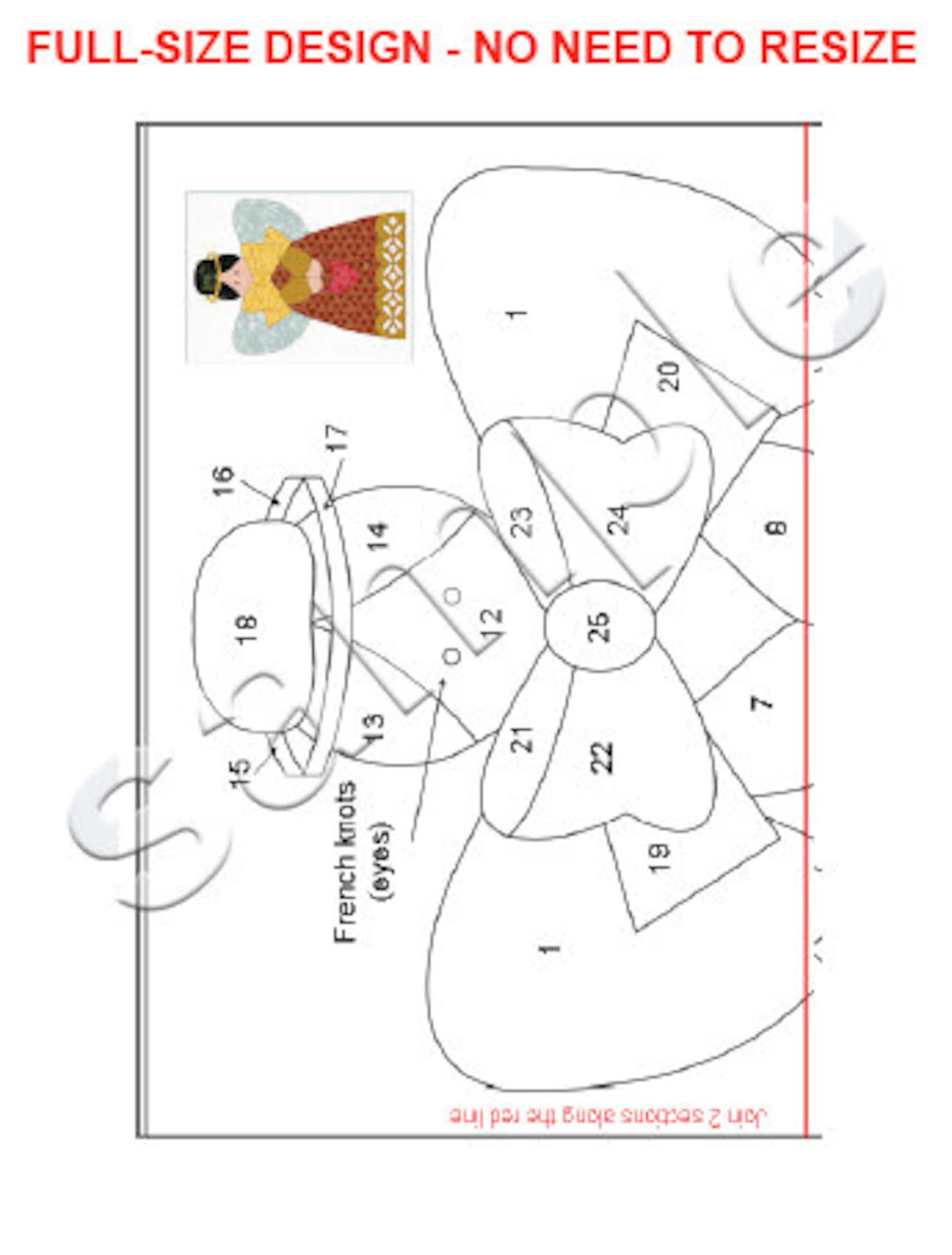 You're an Angel Applique Lap Quilt DIGITAL PDF Quilt Pattern Christmas ...