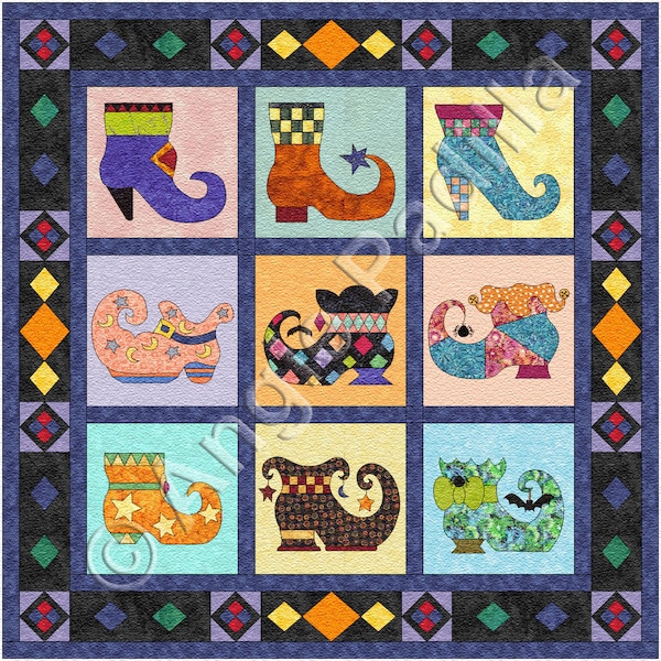 Boot Quilt Pattern - Etsy
