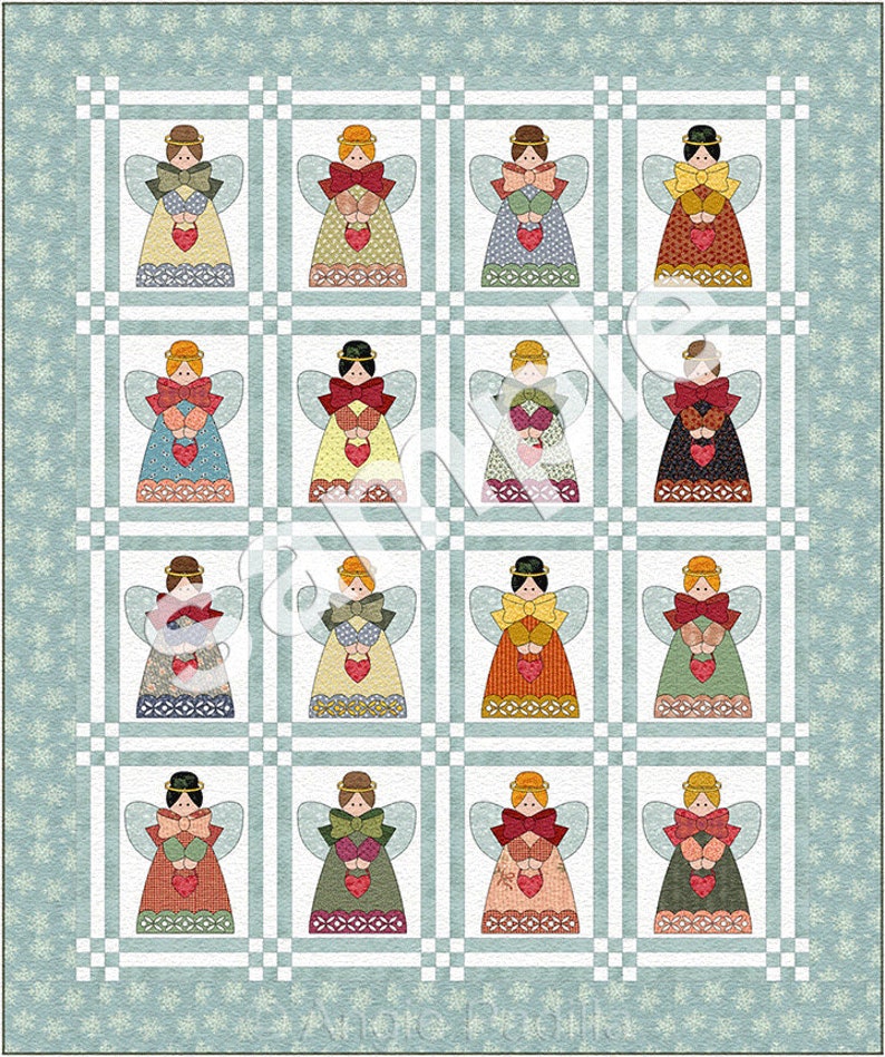 You're an Angel Applique Lap Quilt Pattern: Christmas Tribute (DIGITAL ...