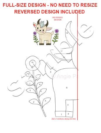 Farm Friends Applique Quilt Pattern: Whimsical Crib Quilt (digital PDF ...