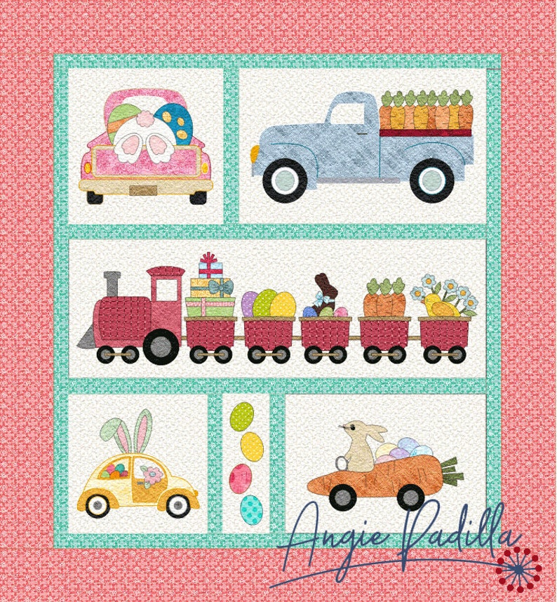Easter Delivery Applique Quilt Pattern | Whimsical Spring Decor ...