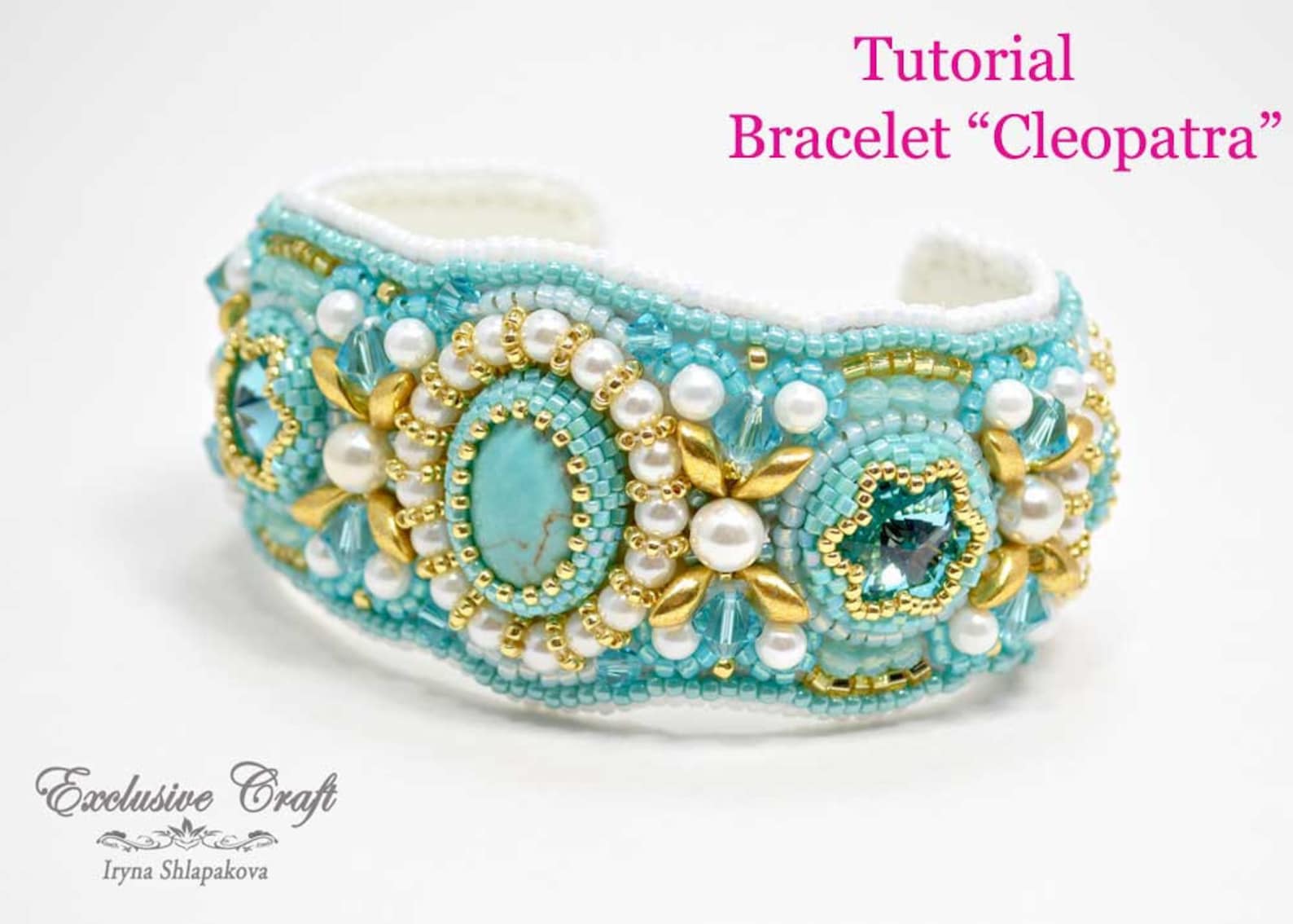 Tutorial Bead Embroidered Cuff Bracelet, Beginners Beading Tutorial ...