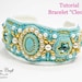 Tutorial Bead Embroidered Cuff Bracelet, Beginners Beading Tutorial ...