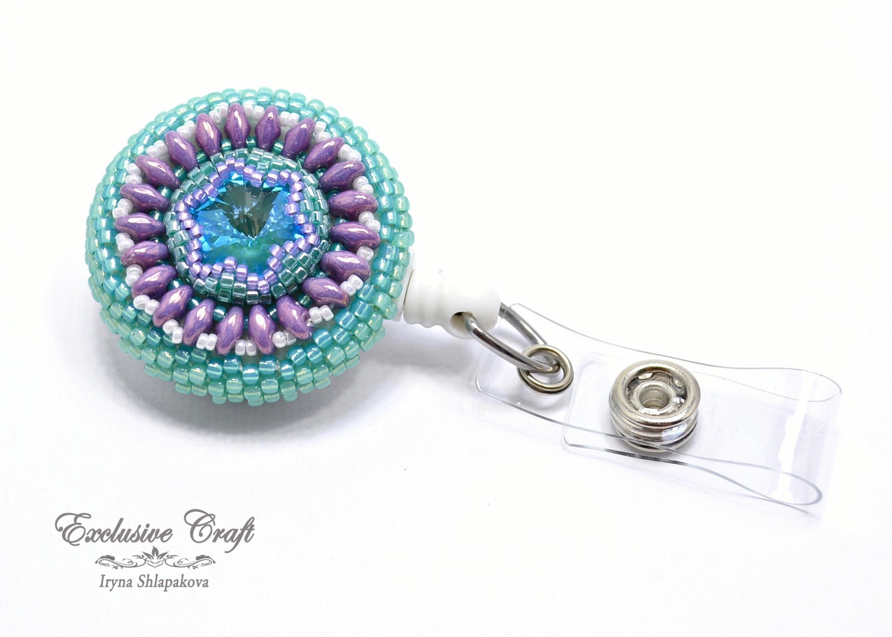 PDF Tutorial Retractable Badge Reel, Nurse Teacher Badge Tutorial, Bead ...