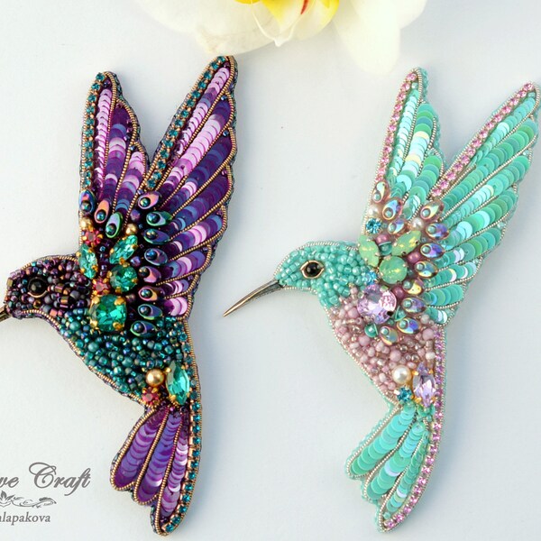 Beaded Hummingbird - Etsy