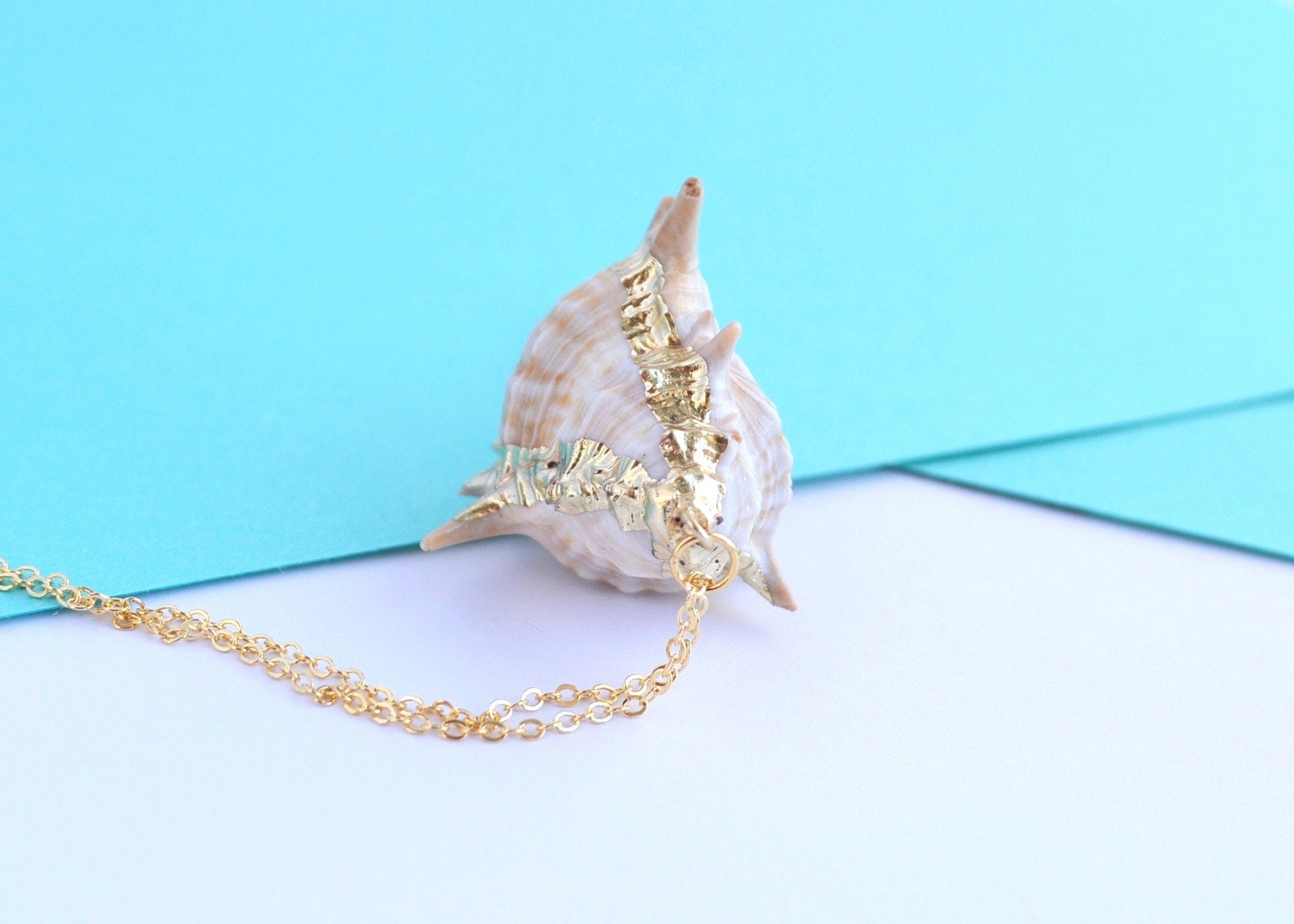 Natural Sea Shell Jewelry Set, Sea Shell Earrings, Sea Shell Pendant ...