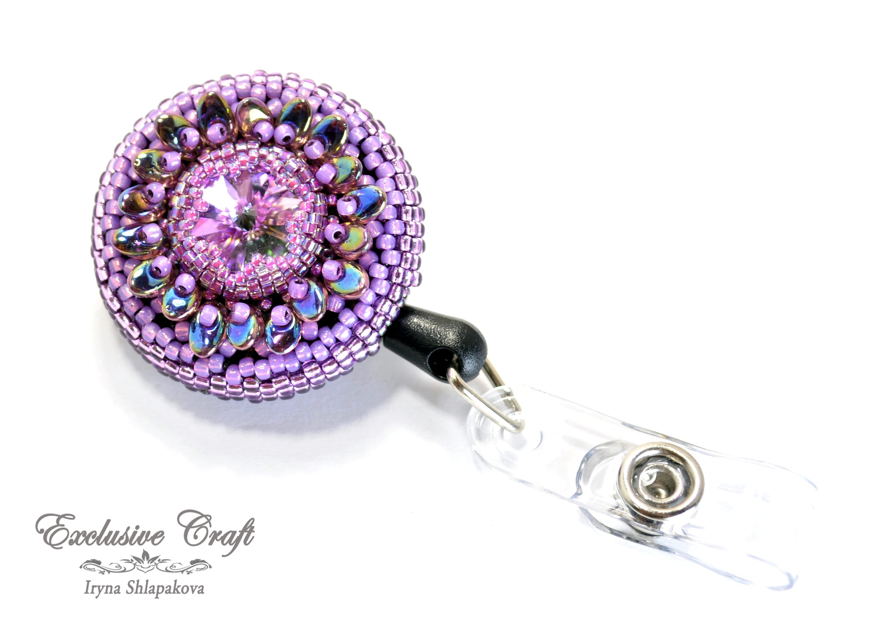 PDF Tutorial Retractable Badge Reel, Nurse Teacher Badge Tutorial, Bead ...