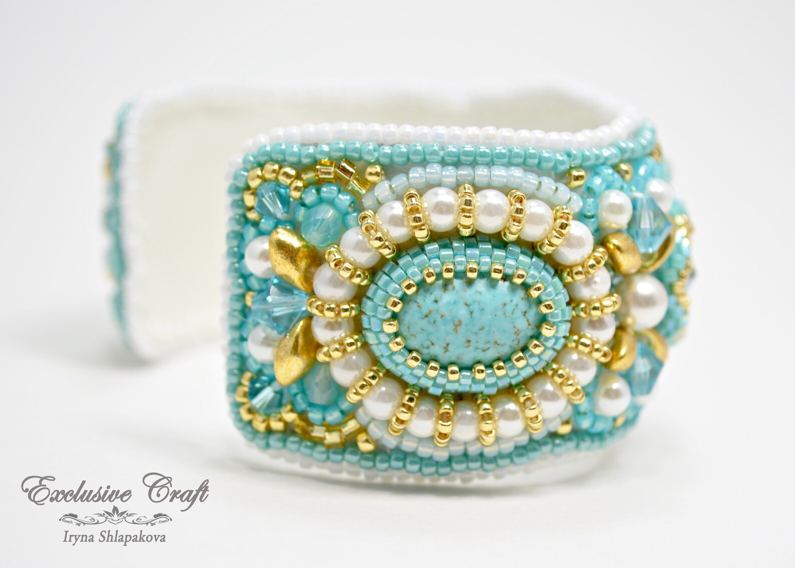 Tutorial Bead Embroidered Cuff Bracelet, Beginners Beading Tutorial ...