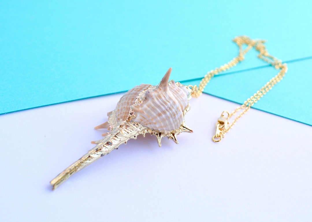 Natural Sea Shell Jewelry Set, Sea Shell Earrings, Sea Shell Pendant ...