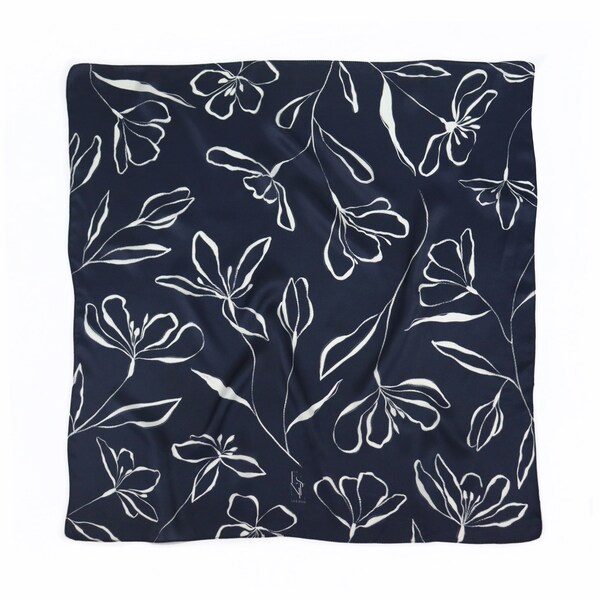 Navy Blue Scarf - Etsy