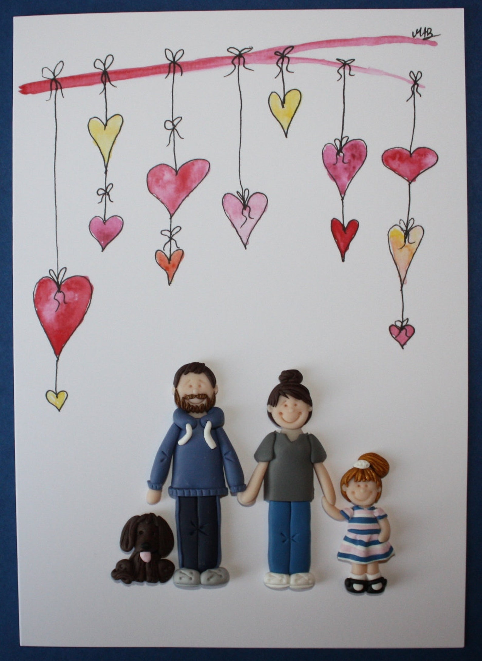 Family Portrait Personalised Card Perfect for Any Occasion - Etsy UK