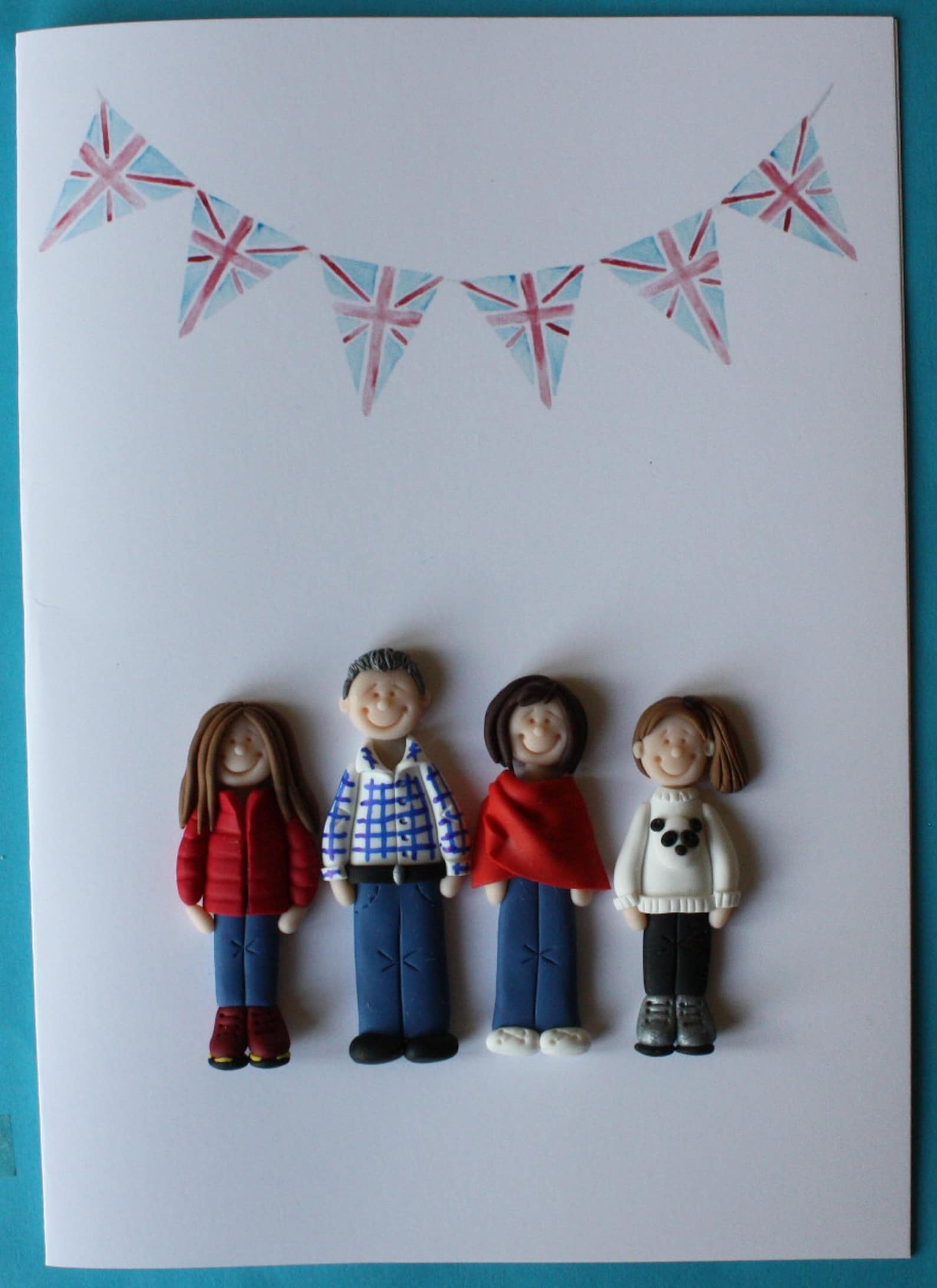 Family Portrait Personalised Card Perfect for Any Occasion - Etsy UK