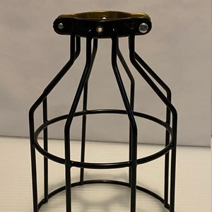 Industrial Vintage Bulb Guard Cage Lamp Shade, Hanging Pendant Metal ...