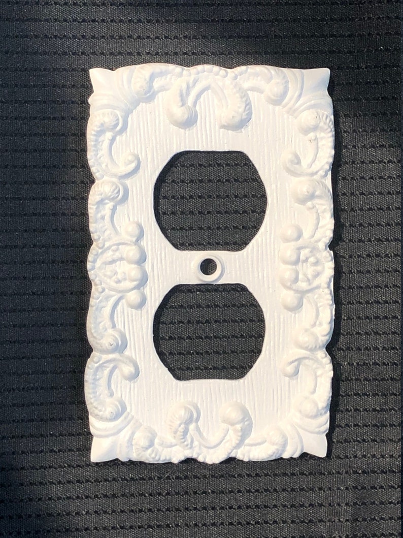 Metal Outlet Cover Plate Shabby Chic outlet switch-plates in | Etsy