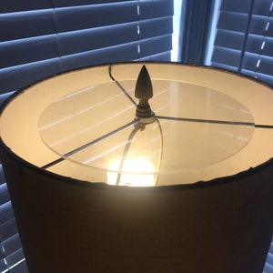 9" Diameter Round Clear Acrylic Fabric Lamp Shade Diffuser Drum Shade ...