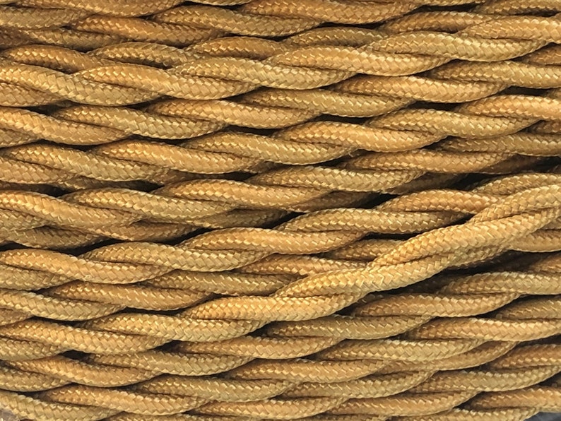 TWISTED Cotton Cloth Covered Electrical Wire Braided Fabric - Etsy