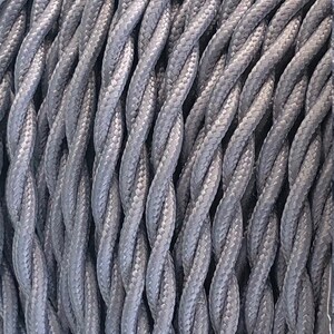25' FEET of Twisted Cotton Cloth Covered Electrical Wire Braided Fabric ...