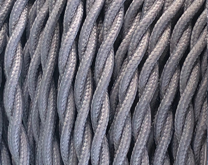 Wire by the Foot Cloth Lamp Wire Fabric Covered Cord Round and Vintage ...