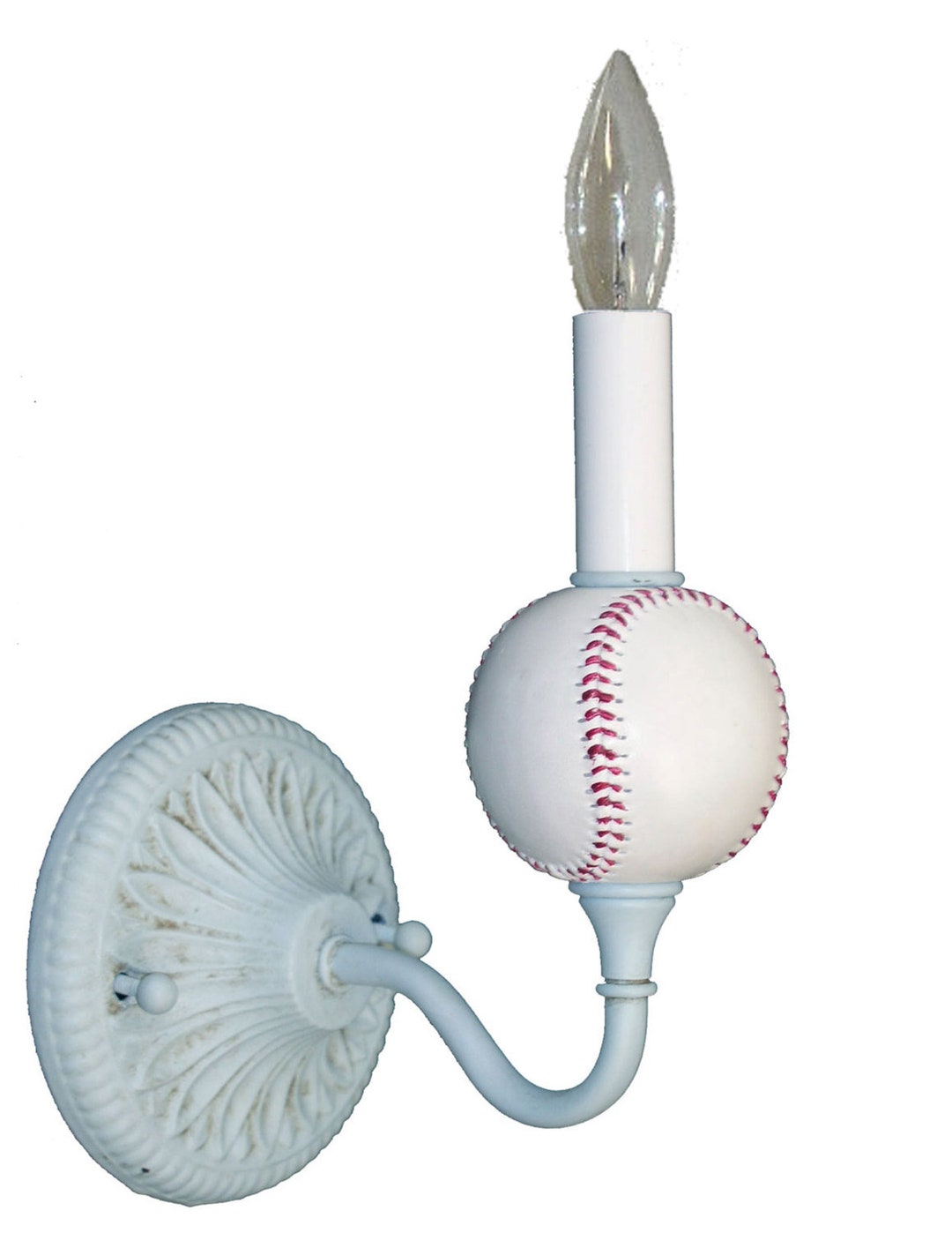 Baseball "homerun" Sconce Light for Boys Bedroom, Nursery or Playroom ...