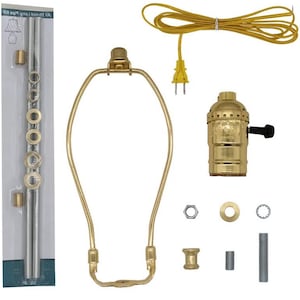 New DIY Brass or Nickel Make-a-lamp Kit With All Parts & Instructions ...