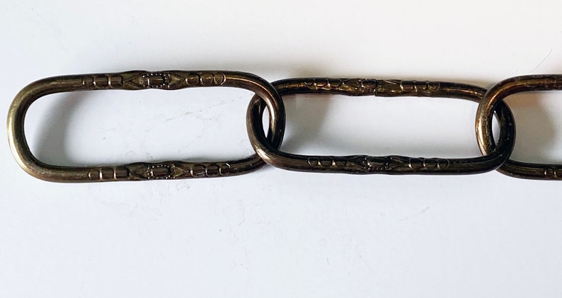 Spanish Style Chandelier Chain: 1yd Embossed 10 Gauge Chain ~ in 2 ...