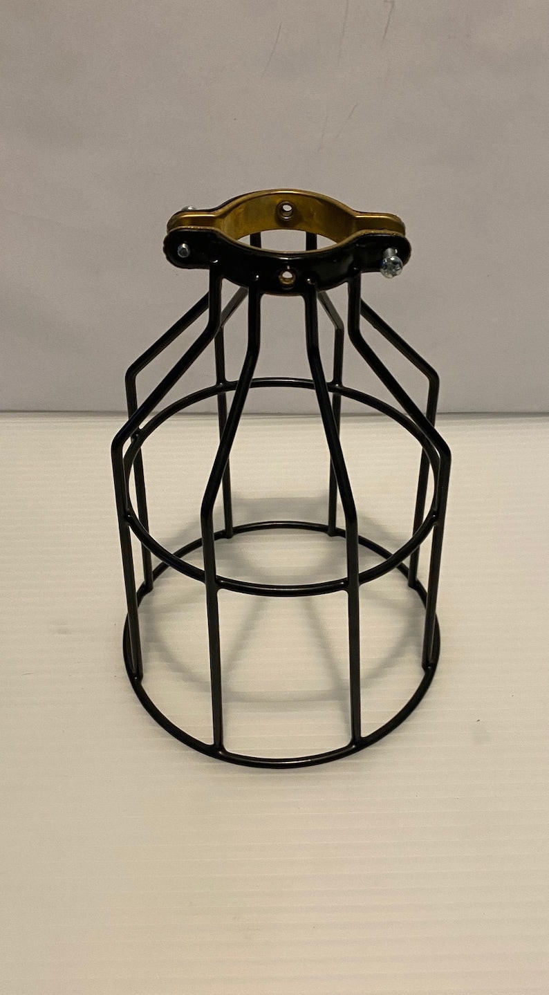 Industrial Vintage Bulb Guard Cage Lamp Shade, Hanging Pendant Metal ...