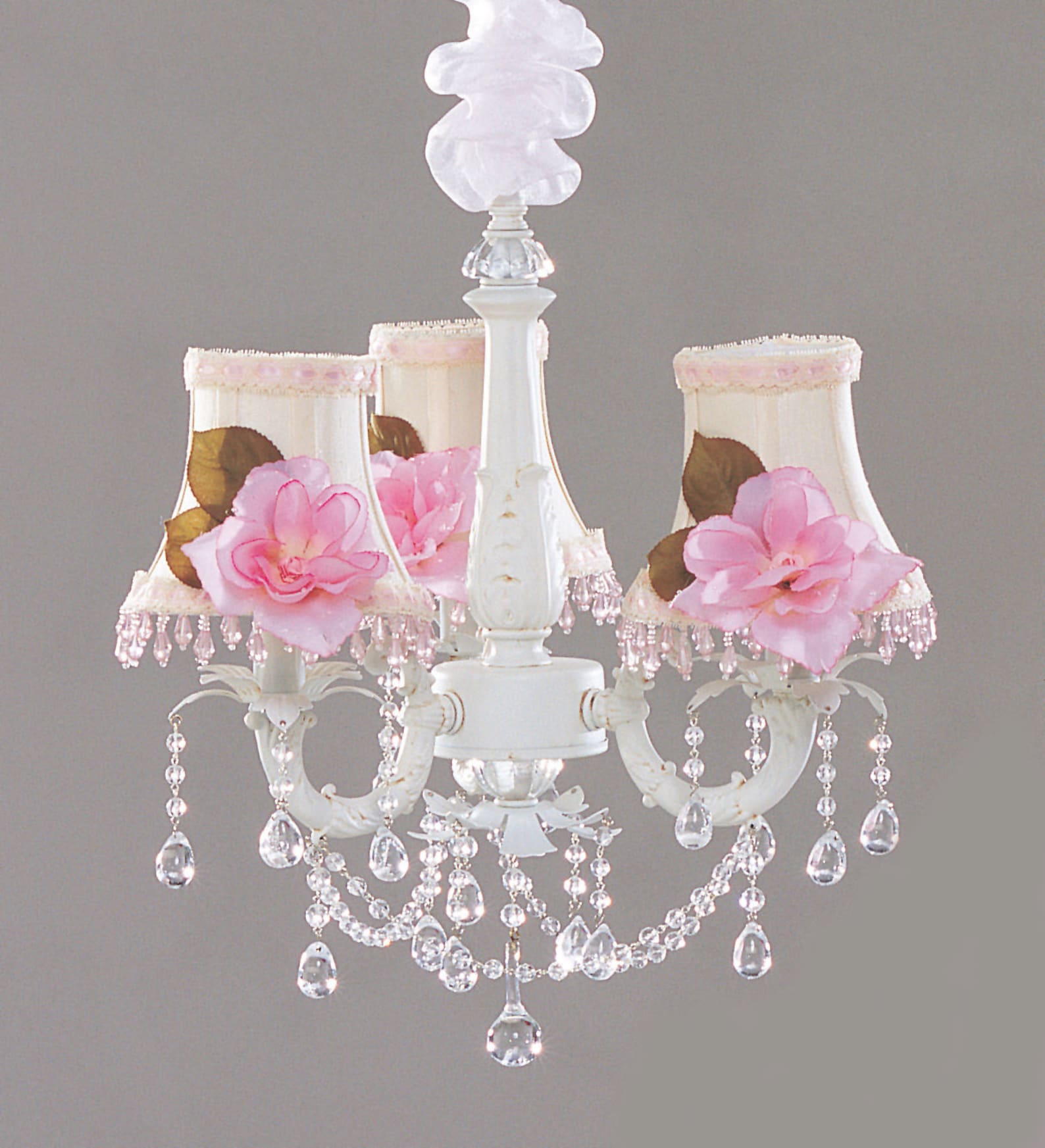 Shabby Chic Cottage Style Mini Chandelier "allie". Custom Hand Made ...