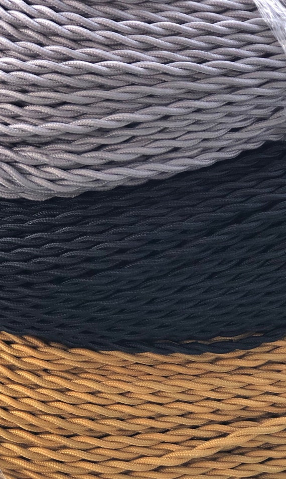 25' FEET of Twisted Cotton Cloth Covered Electrical Wire - Etsy