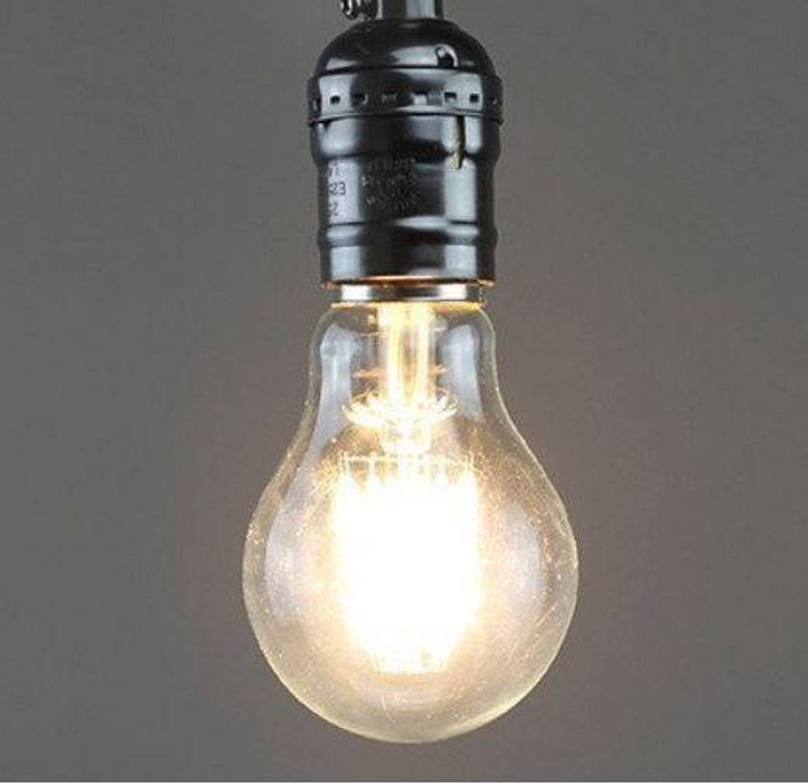 LED Industrial Vintage Edison Style LED Filament Medium Base Light Bulb ...