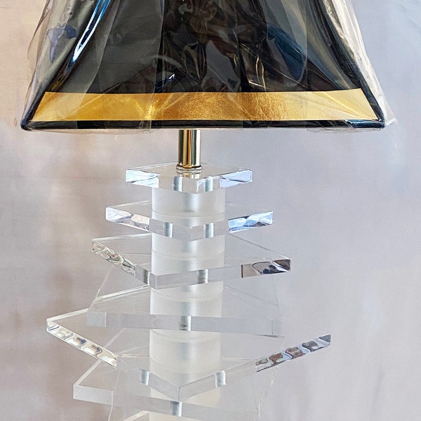 Lucite Lamp - Etsy