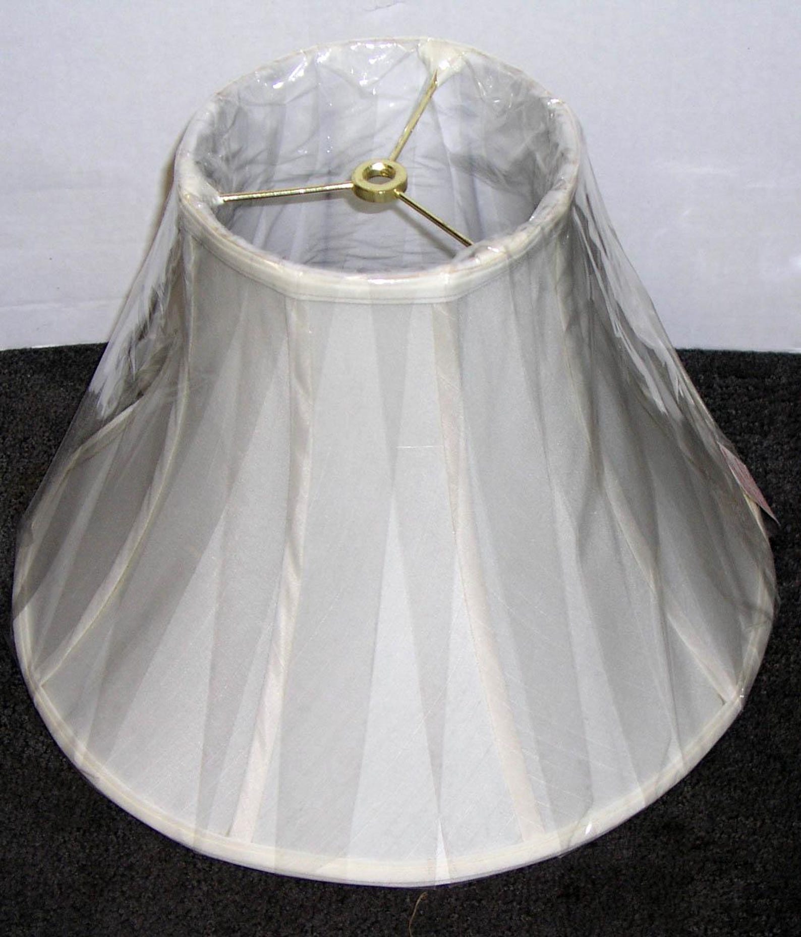 Off White Table Lamp Shade Bell Soft Back Shades Fully Lined, 6.5" X 12 ...