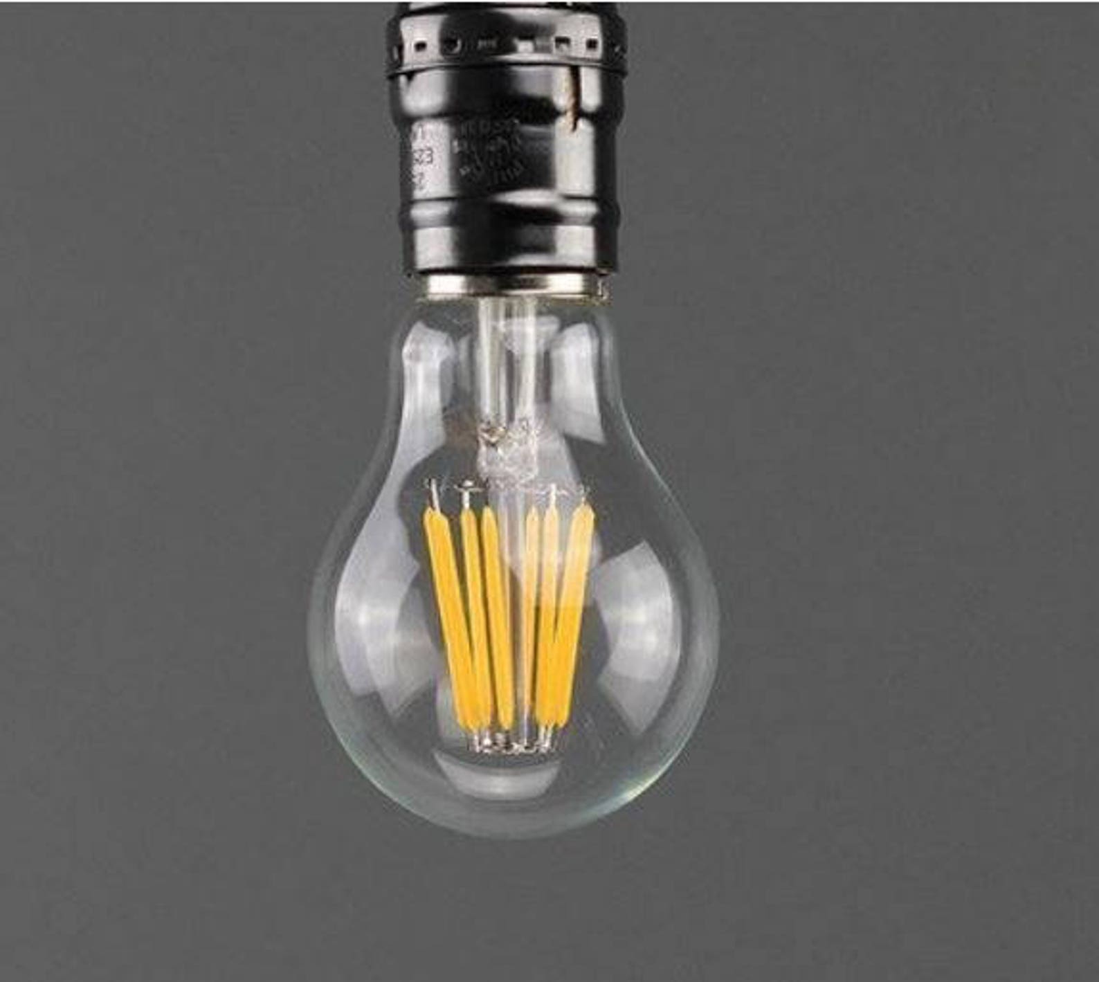 LED Industrial Vintage Edison Style LED Filament Medium Base Light Bulb ...
