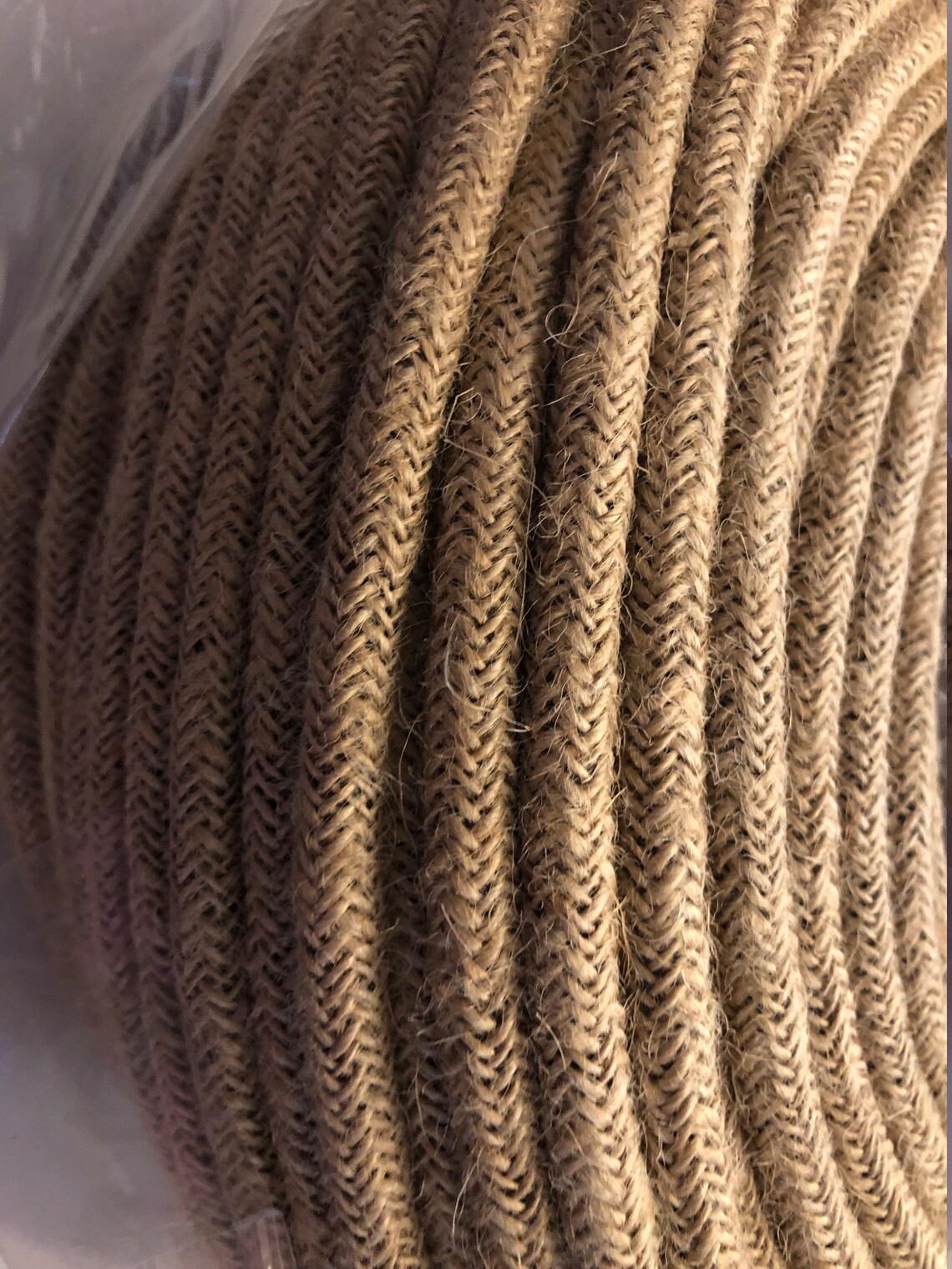 LINEN Cloth Covered Electrical 2 Wire-braided Round Wire 18/2 AWG ...
