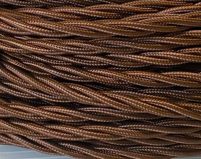 Wire by the Foot Cloth Lamp Wire Fabric Covered Cord Round and Vintage ...
