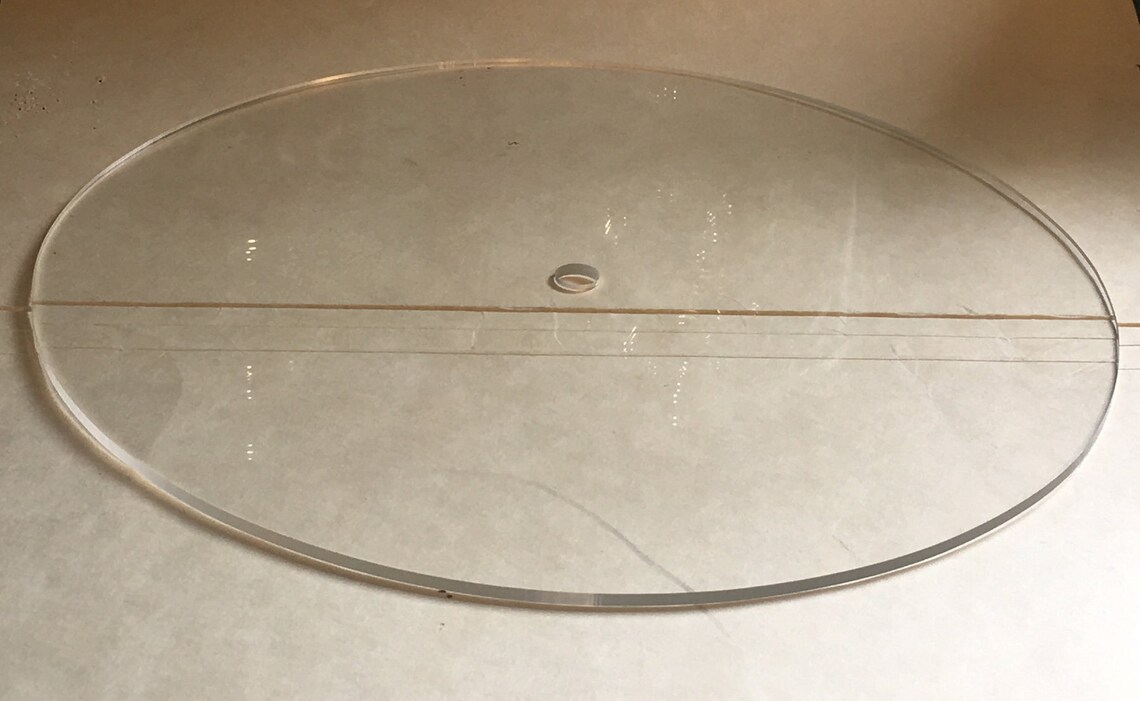 9" Diameter Round Clear Acrylic Fabric Lamp Shade Diffuser Drum Shade ...