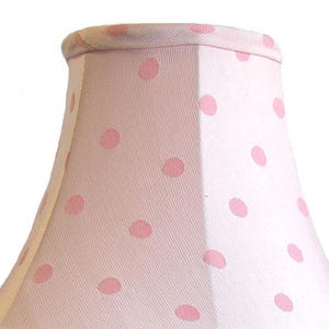 OOAK Chandelier Clip-on MINI Light Pink Shade With Darker Pink Dots ...