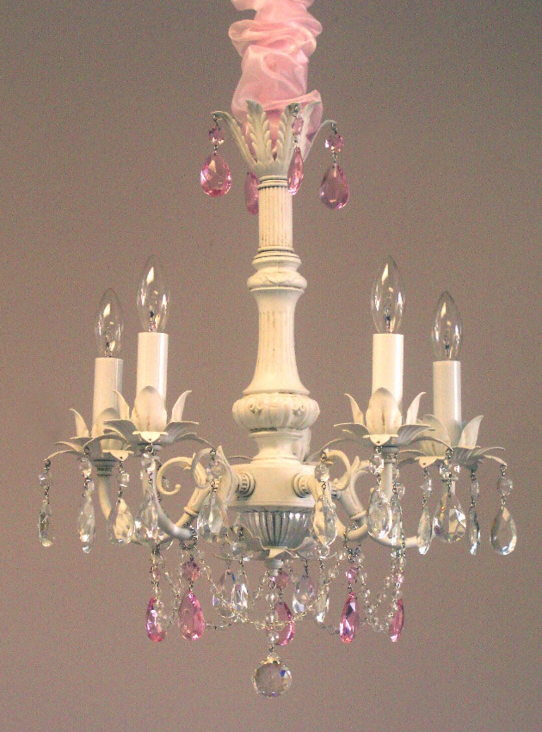 Sweet Dreams Chandelier-shabby Chic Chandelier, Girls Nursery ...
